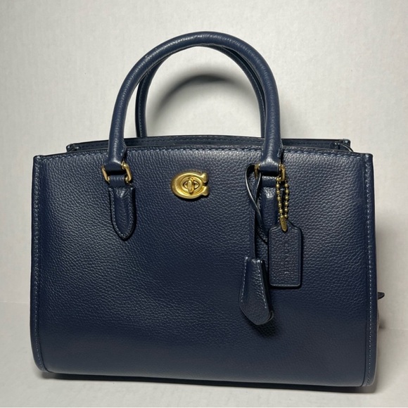 Coach | Bags | Coach Womens Brooke Carryall 28 Crossbody Bag Navy Blue ...